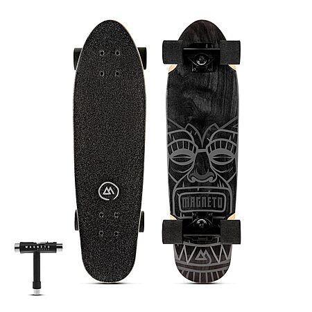 Magneto Mini Cruiser Skateboard Tiki/Light Bulb/Tribal $58.49