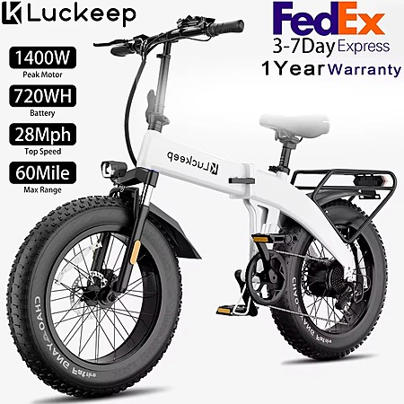 Luckeep X1 Lite 1500W Peak Foldable Electric Bike - 2025-08-18
