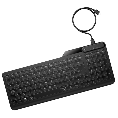 HP 405 Multi-Device Backlit Wired Keyboard - 2025-12-03