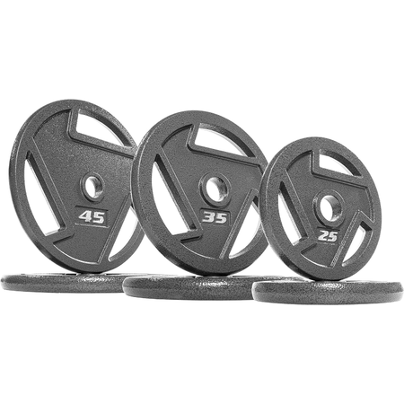 Amazon.com : BalanceFrom Cast Iron Olympic 2-Inch Plate Weight Plate ...