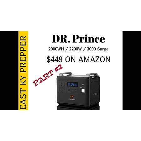Dr. Prince 2000w LiFePO4 UPS Solar Generator Power Station ... $449 ...