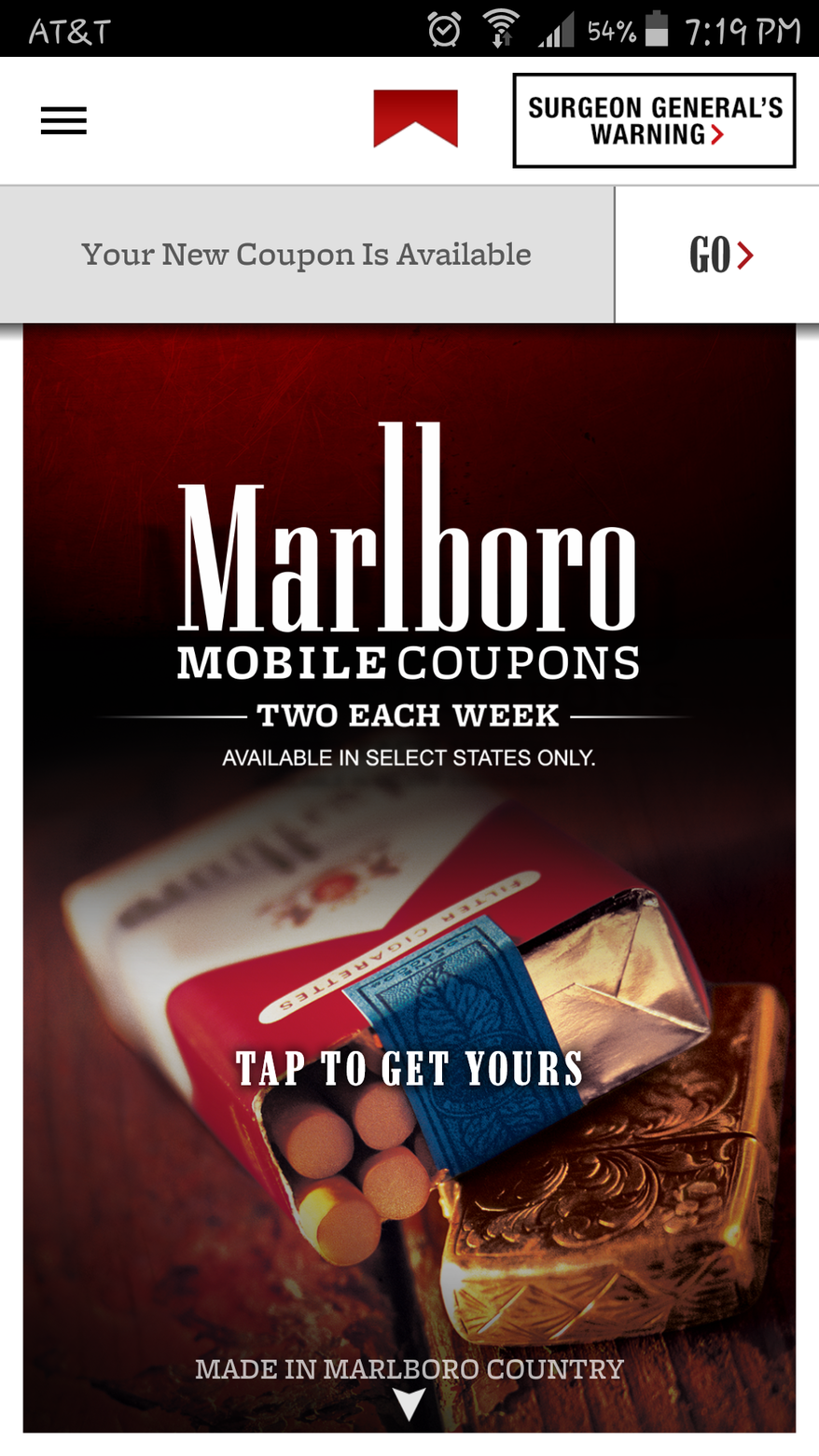 Marlboro Mobile Coupons