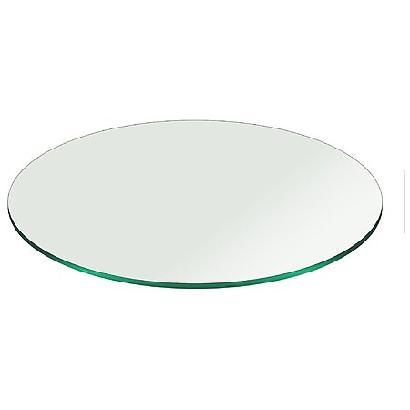 56" Inch Round Glass Table Top 3/8" Thick Pencil Polish Edge Tempered ...