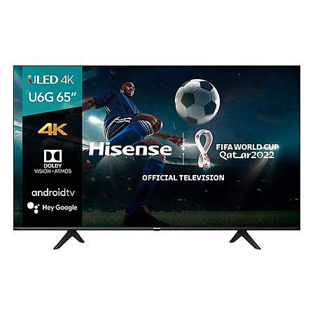 Hisense ULED 4K Premium 65U6G Quantum Dot QLED Series 65-Inch Android ...