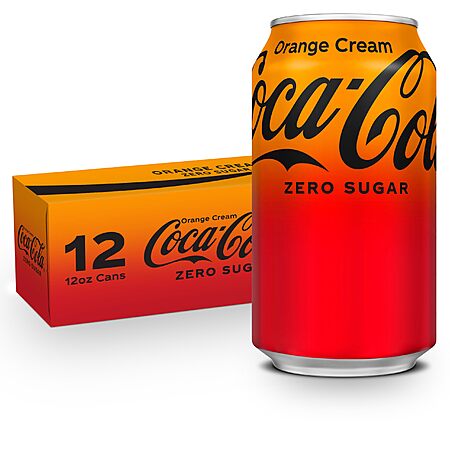 12-Pack 12-Oz Coca-Cola Zero Sugar Orange Cream Soda - 2026-01-09