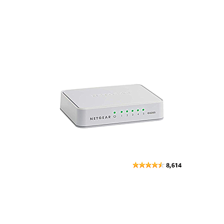 NETGEAR 5-Port Gigabit Ethernet Unmanaged Switch (GS205) - Desktop or ...