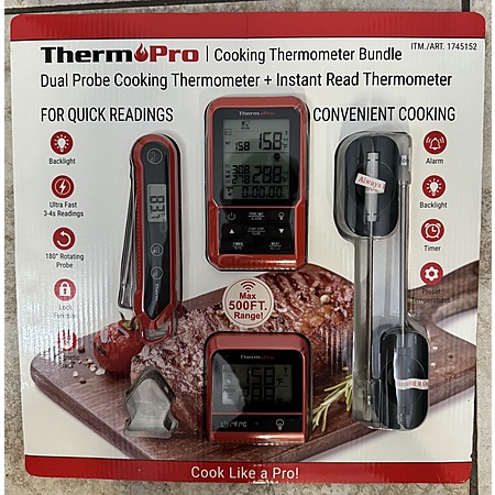 YMMV ThermPro Cooking Thermometer Bundle (Warehouse Deal) $14.97