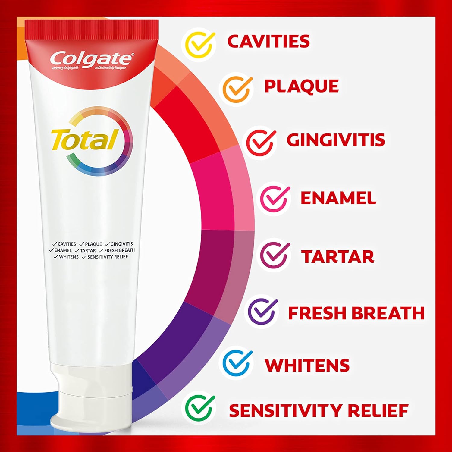 4-Pack 5.1-Oz Colgate Total Whitening Toothpaste Gel $4.15 & More w/ S ...