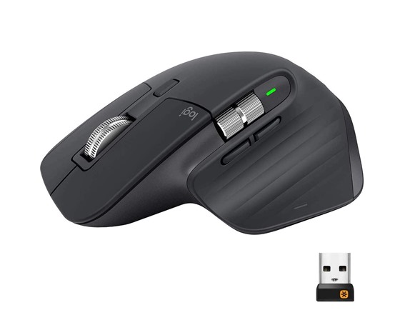 Logitech MX Master 3 Advanced Wireless Mouse (Graphite, New Open Box ...