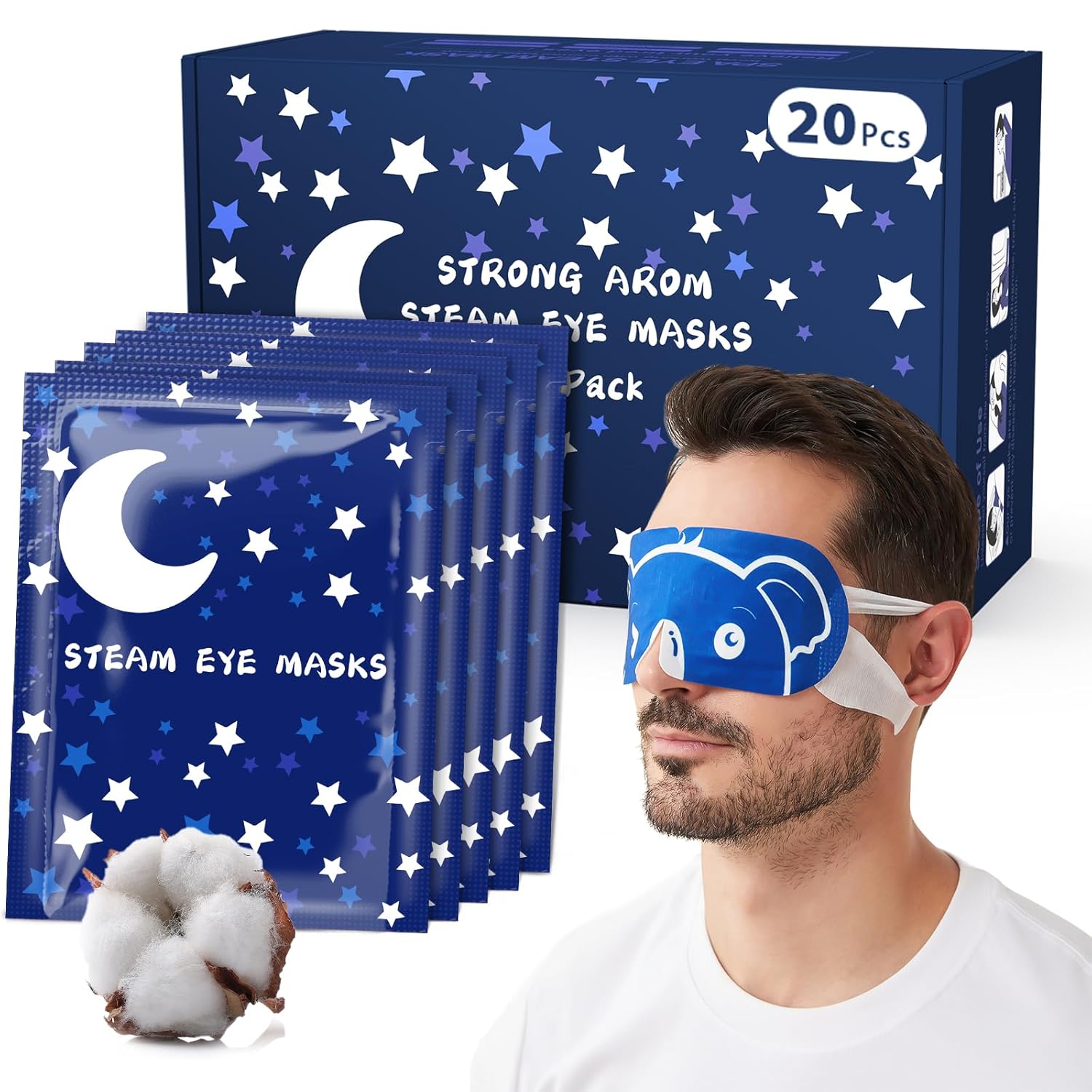 20-Pack Zhenyemei Men's Self Heating Eye Mask $4.59 w/ S&S + Free ...