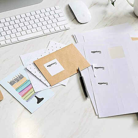 Amazon Basics Labels: 300-Count 2" Square Labels for Laser & Inkjet ...