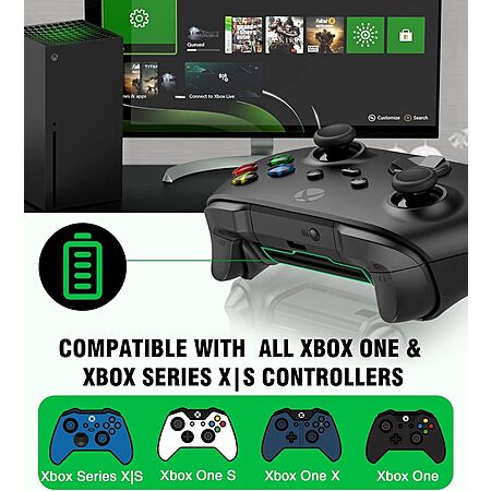 4x5520 Mwh Xbox 4-Pack Xbox Rechargeable Battery Kit - 5520mWh Packs ...