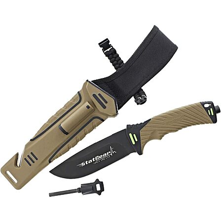 StatGear 10" Surviv-All Fixed-Blade Bowie Knife w/ Sheath - 2025-02-21
