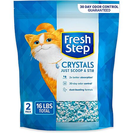 16-lbs Fresh Step Crystals Cat Litter - 2025-03-18