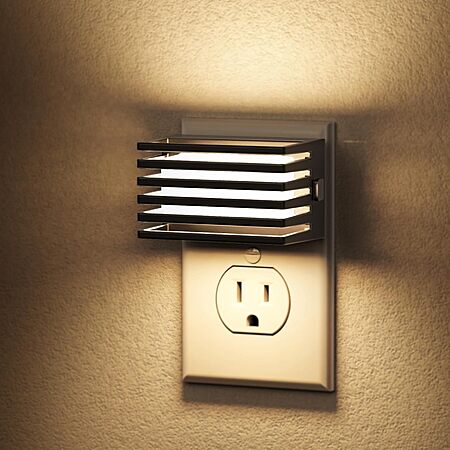 2-Pack L Lohas LED Dimmable Wall Plug Night Lights w/ Light Sensor ...