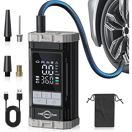 Prime Members: Aneson Portable 150 PSI Cordless Air Compressor & Tire ...
