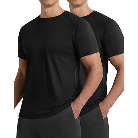 2-Pack Barjneel Men's Quick Dry T-Shirts (Black, Large) $4.99 + Free ...