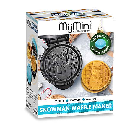 Nostalgia MyMini Electric Snowman Waffle Maker (Blue) $4.83 + Free S/H ...