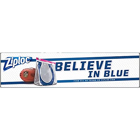 20-Ct Ziploc NFL Fan Pack Series Slider Storage Gallon Bags ...