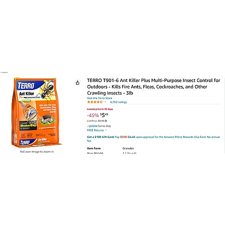 Amazon: TERRO T901-6 Ant Killer Plus Multi-Purpose Insect Control for ...