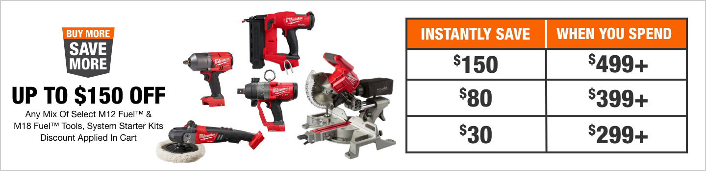 Milwaukee Buy More Save More Home Depot Deal