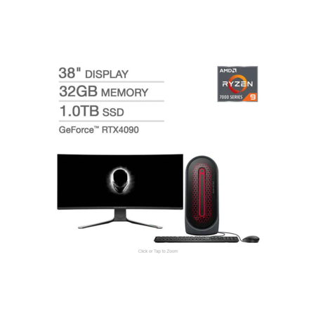 Dell Alienware Aurora R15 Desktop, Alienware 38" Class Curved Gaming ...