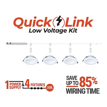 HALO 4 inch Quicklink Canless LED Downlight Selectable 2700K, 3000K ...