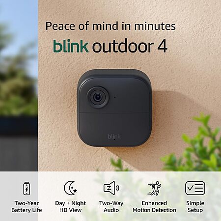 Blink Outdoor 4 – Wireless smart security camera, two-year battery life ...