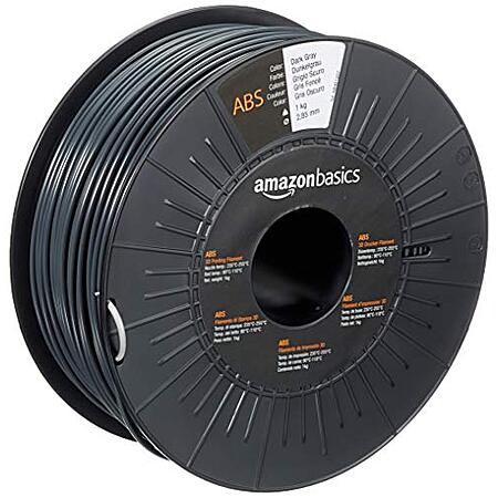 Amazon Basics ABS 3D Printer Filament, 2.85mm, 1 kg Spool - $6.06 - Amazon