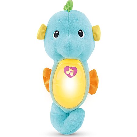 $5.00: Fisher-Price Soothe & Glow Seahorse Musical Baby Toy (Blue)