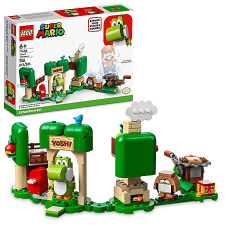 $17.99: LEGO Super Mario Yoshi's Gift House Expansion Building Toy Set ...