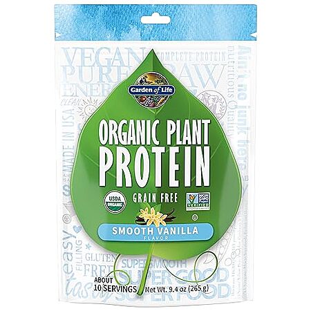 $14.45 /w S&S: Garden of Life Organic Plant Based Protein Powder ...