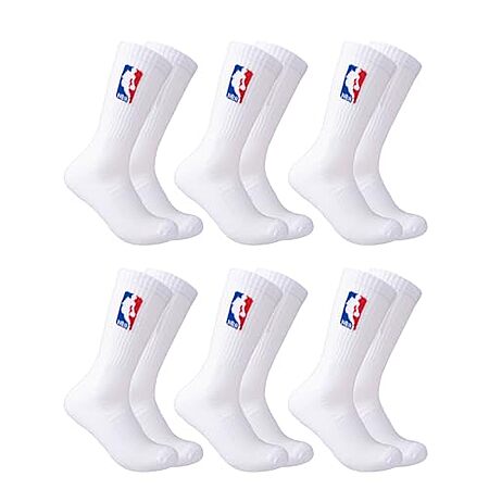 $12: 6-Pack Ultra Game NBA Men's Athletic Cushioned Secure Fit Crew ...