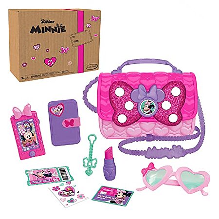$14: 9-Piece Disney Junior Minnie Mouse Bowfabulous Bag Set at Amazon