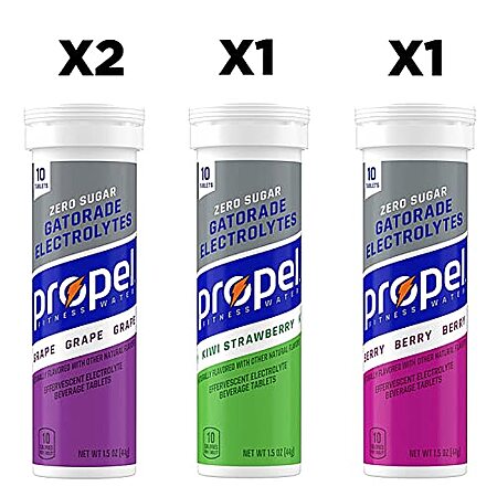 $8.81*: 4-Pack 10-Count Propel Tablets (3-Flavor Variety Pack) at Amazon