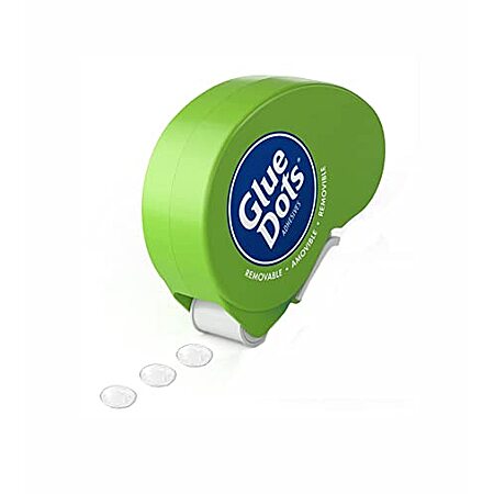 Glue Dots Removable Double-Sided Dot N' Go Dispenser (3/8", 200 Dots ...