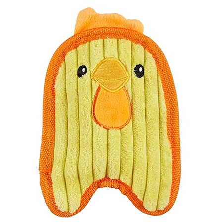 Outward Hound Durablez Tough Plush Yellow Chicken Squeaky Dog Toy ...