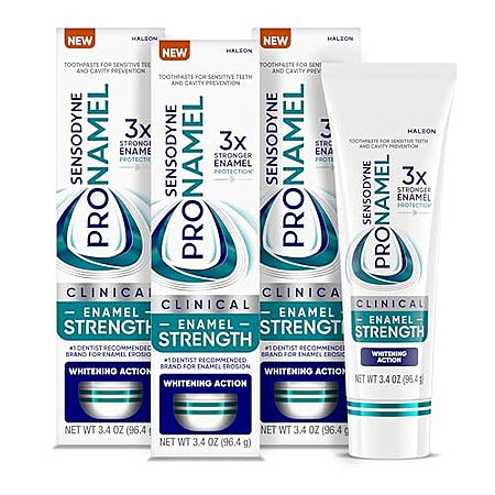 3-Pack 3.4-Oz Sensodyne Pronamel Clinical Enamel Strength Toothpaste ...