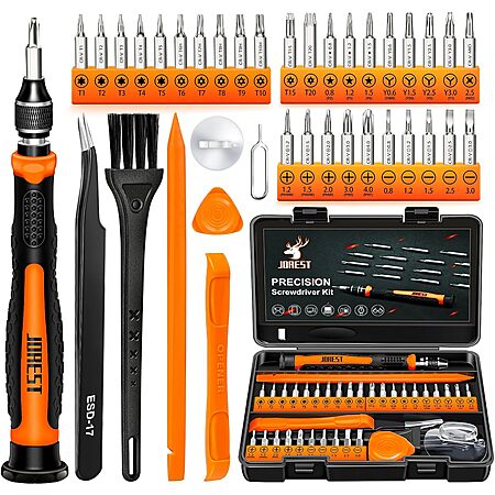 $7.99*: 38-Piece Jorest Precision Screwdriver Kit w/ Torx T5, T6 & Y00 ...