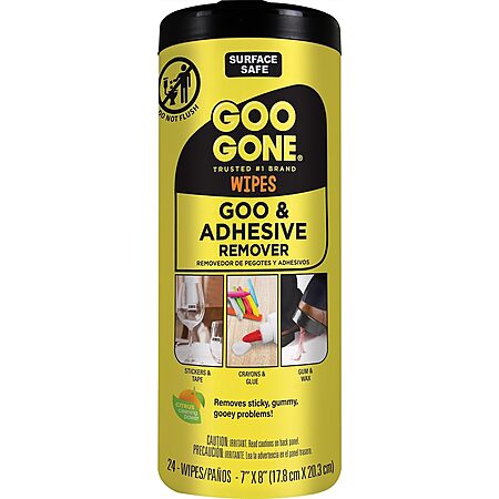 [S&S] $3.77*: 24-Count Goo Gone Clean Up Wipes Adhesive Remover at ...