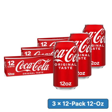 12-Pack 12-Oz Coca-Cola Soda Soft Drink - 2025-08-28