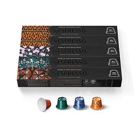 [S&S] $35.63*: 5-Pack 10-Count Nespresso Capsules OriginalLine, Mild ...
