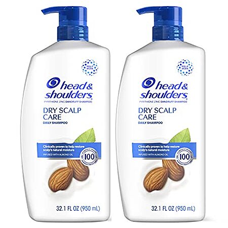 2-Pack 32.1-Oz Head & Shoulders Shampoo (Dry Scalp Care w/ Almond Oil ...