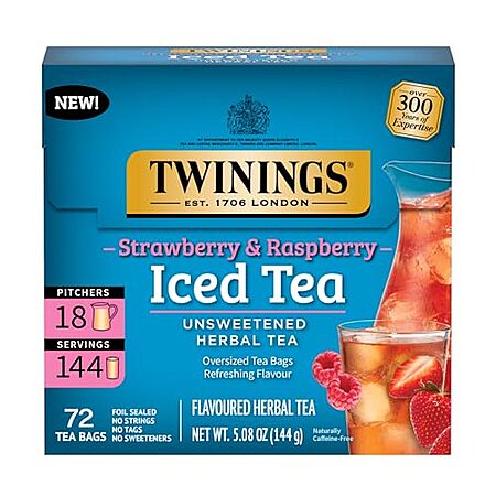 72-ct Twinings Strawberry & Raspberry Herbal Iced Tea - 2025-10-16