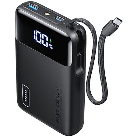 INIU 20000mAh 45W Power Bank w/ Built-In USB-C Cable - 2025-11-04