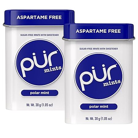 [S&S, AC] $3: 2-Pack 30-Count PUR Gum Aspartame Free Breath Mints ...