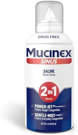 [S&S, AC] $6.12*: 4.5-Oz Mucinex Sinus Saline Nasal Spray & Sinus Rinse ...
