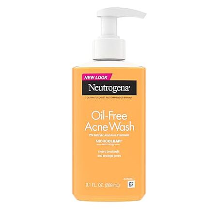 9.1-Oz Neutrogena Oil-Free Acne Wash Facial Cleanser w/ 2% Salicylic ...