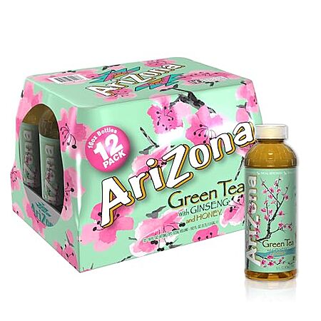 12-Pack 16-Oz Arizona Green Tea w/ Ginseng & Honey - 2025-12-11