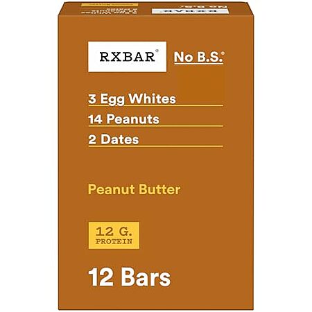 [S&S, AC] $13.64 | 12-Pack 1.8-Oz RXBAR Protein Bars (Peanut Butter) at ...
